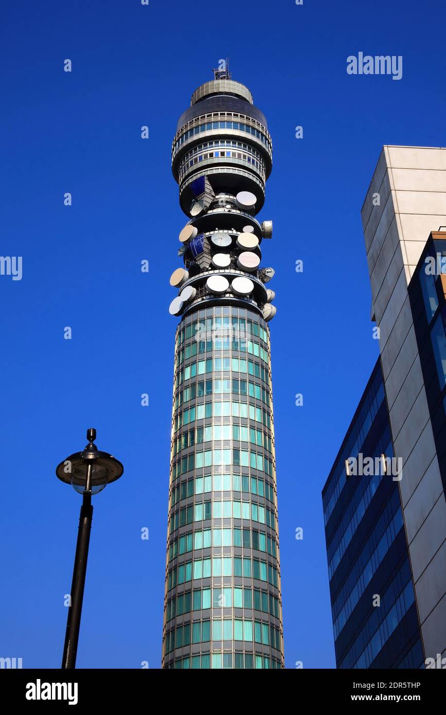 BT Tower in London built in 1965 originally the Post Office Tower but ...