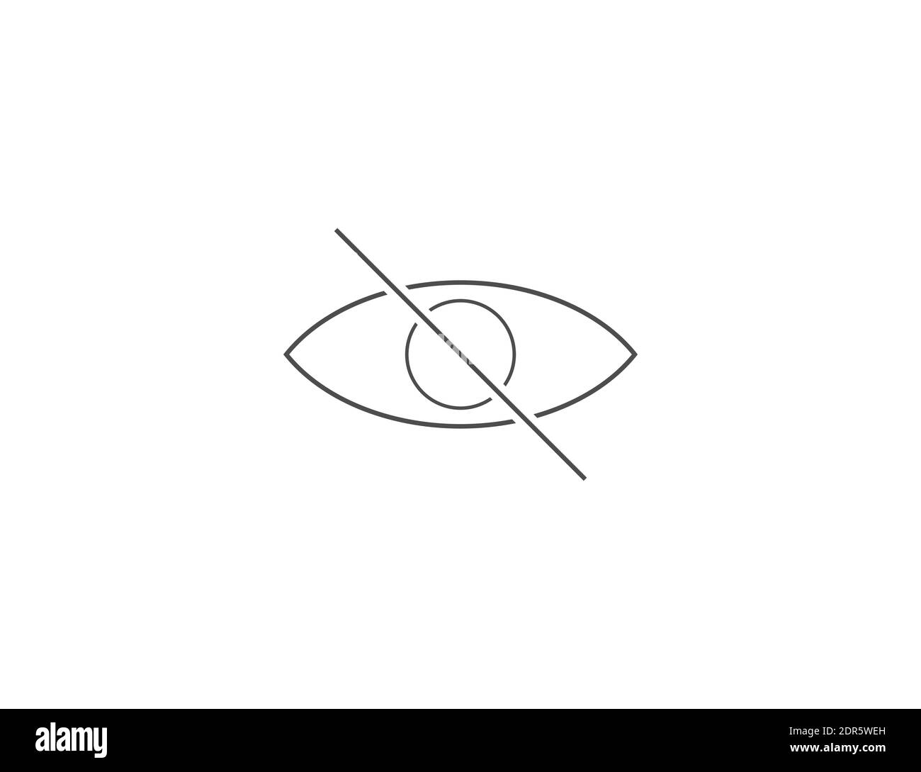 Eye, hidden invisible icon Vector Stock Vector Image & Art - Alamy