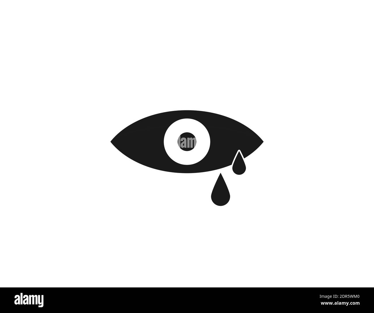 Vector illustration. Tear cry eye icon Stock Vector Image & Art - Alamy