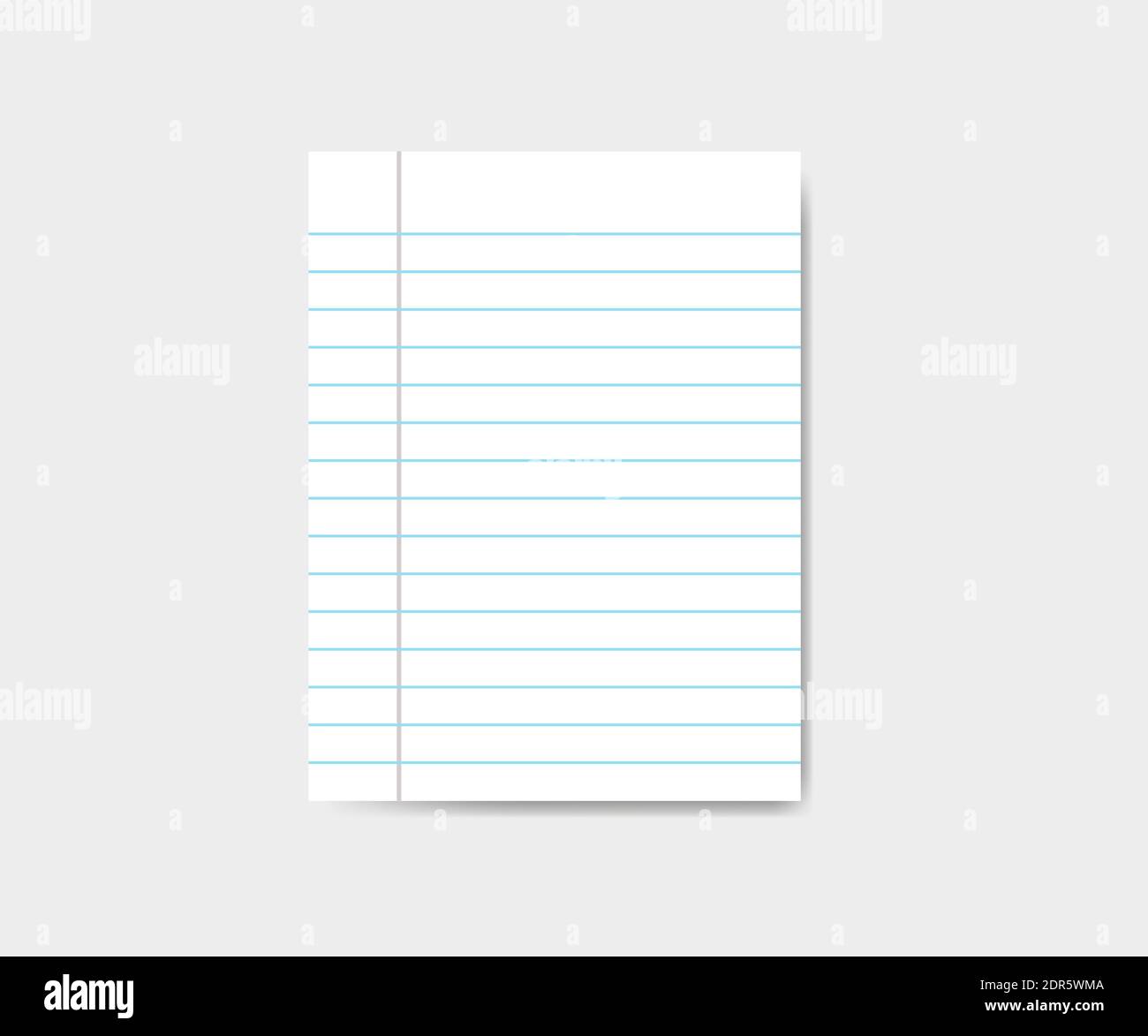 Notebook torn sheet on Stock Vector Images - Alamy