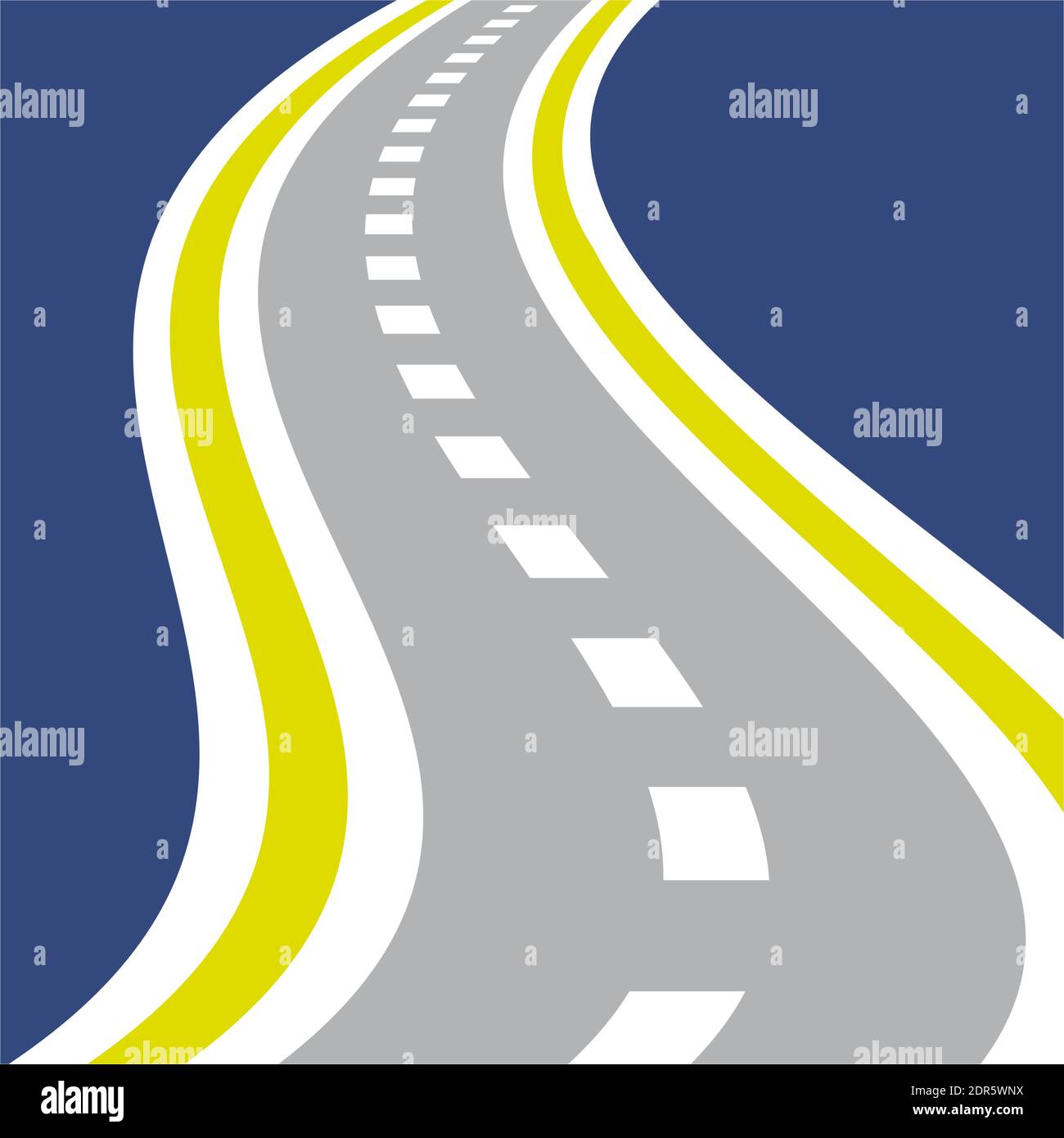 Vector speedway logo combination. Highway and curved road symbol Stock ...