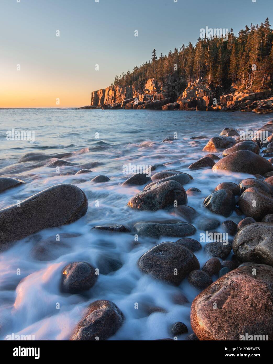 A beautiful shot of the rocky headlands and waterscape, scenic nature ...
