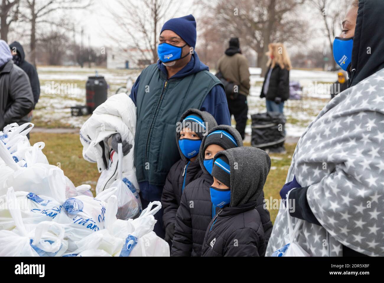 Detroit, Michigan, USA. 19th Dec, 2020. In the week before Christmas ...