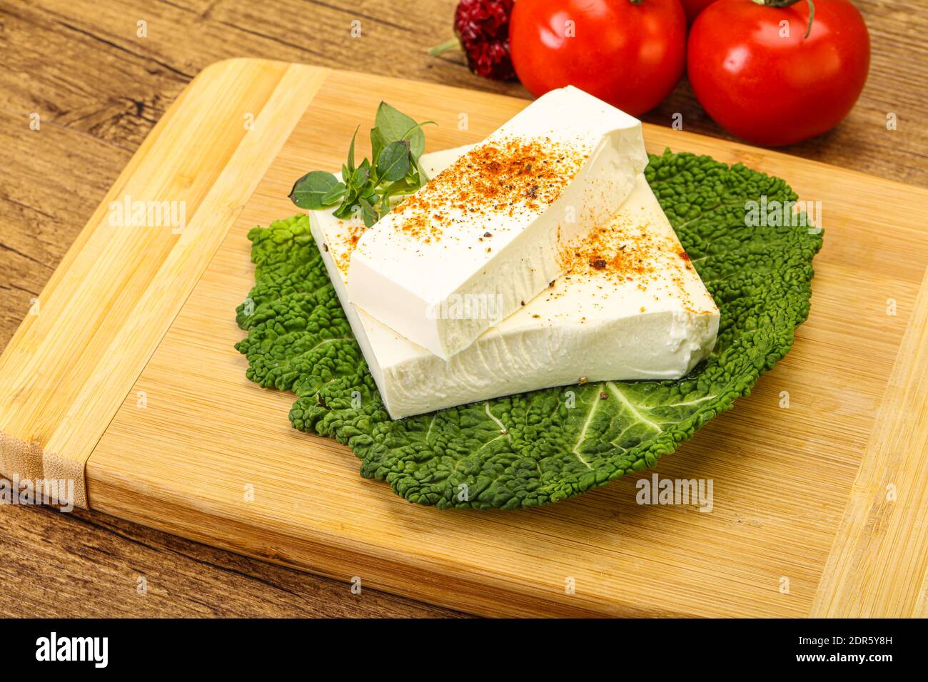 Greek Feta soft cheese for salad Stock Photo - Alamy