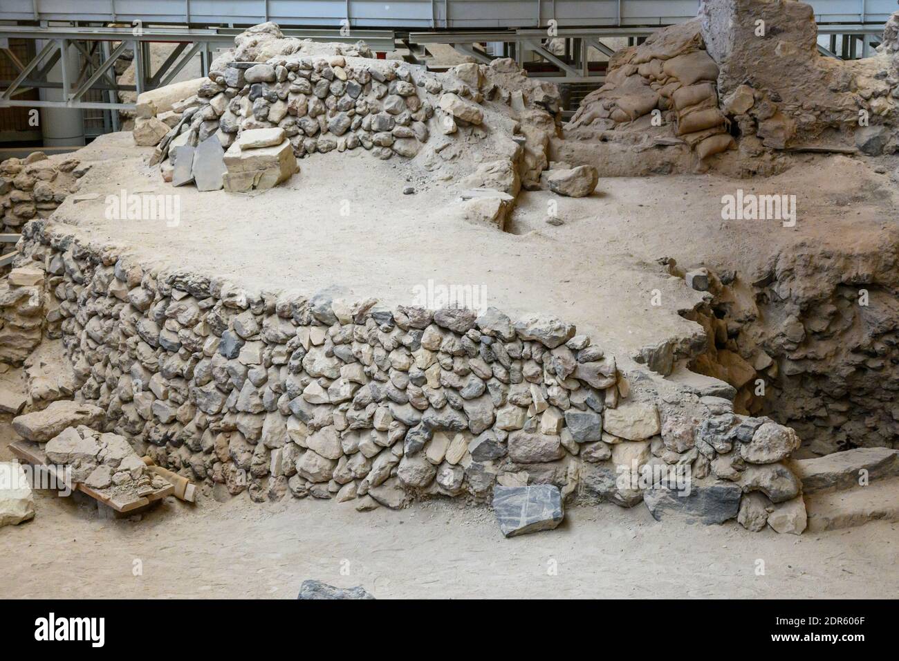 Santorini, Greece - September 18, 2020: Prehistoric town of Akrotiri ...
