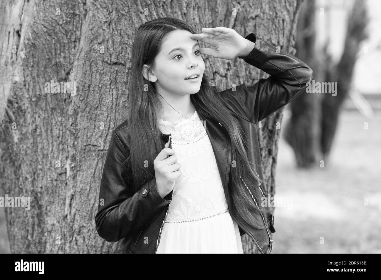 When you look good, you feel good. Beauty look of little girl. Small ...