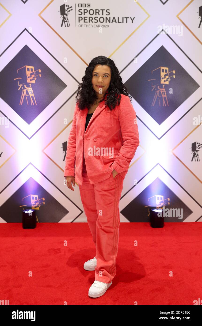 Deanna Roger arrives for the BBC Sports Personality of the Year 2020 at ...