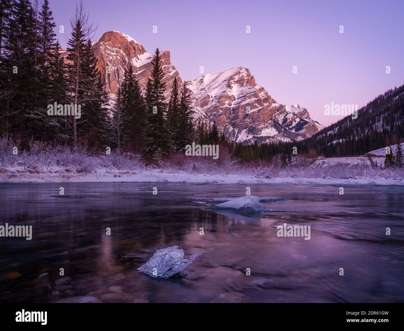 Mt Kidd Sunrise-Mount Kidd, Kananaskis, Alberta, Canada Stock Photo - Alamy