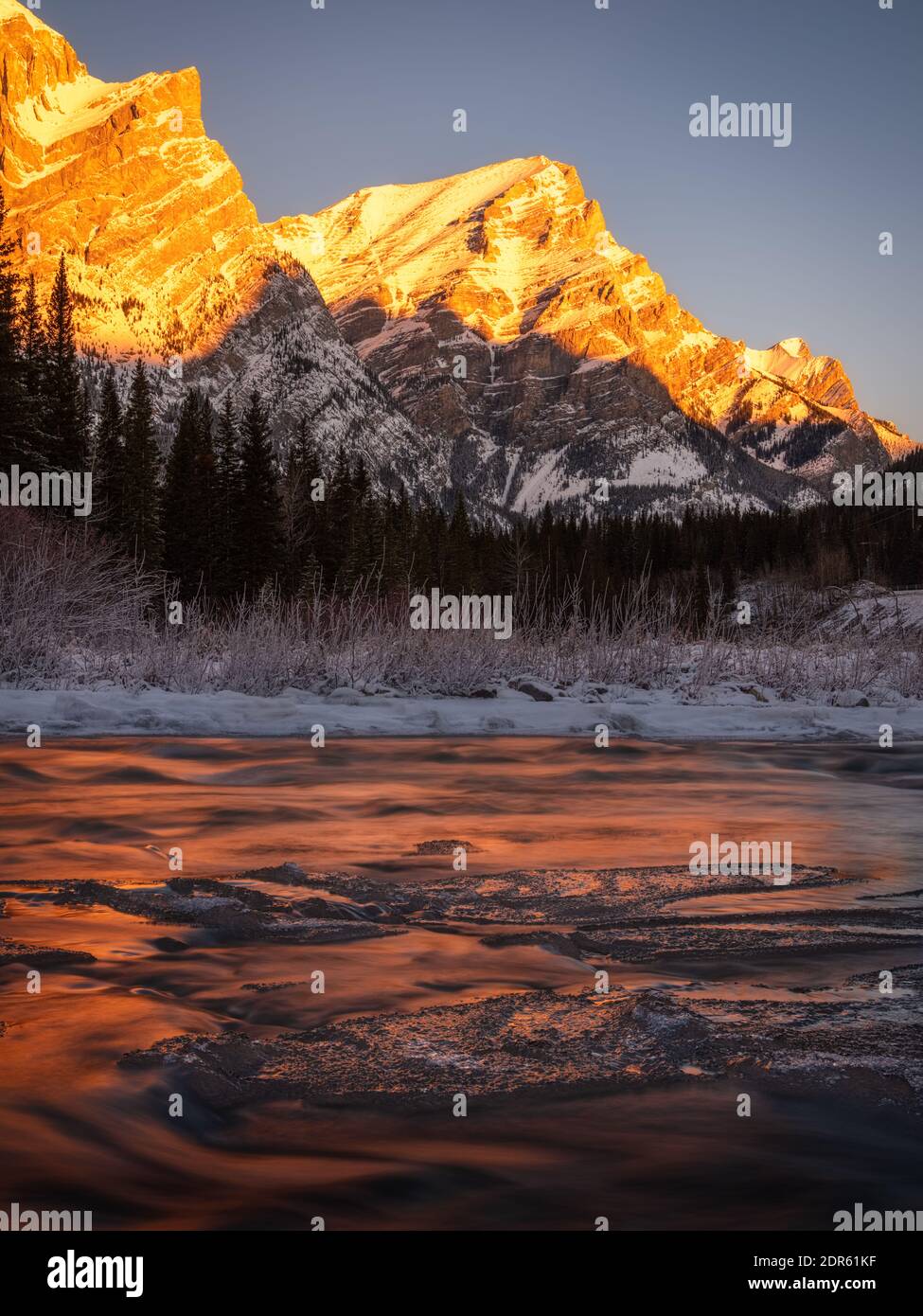 Mt Kidd Sunrise-Mount Kidd, Kananaskis, Alberta, Canada Stock Photo - Alamy