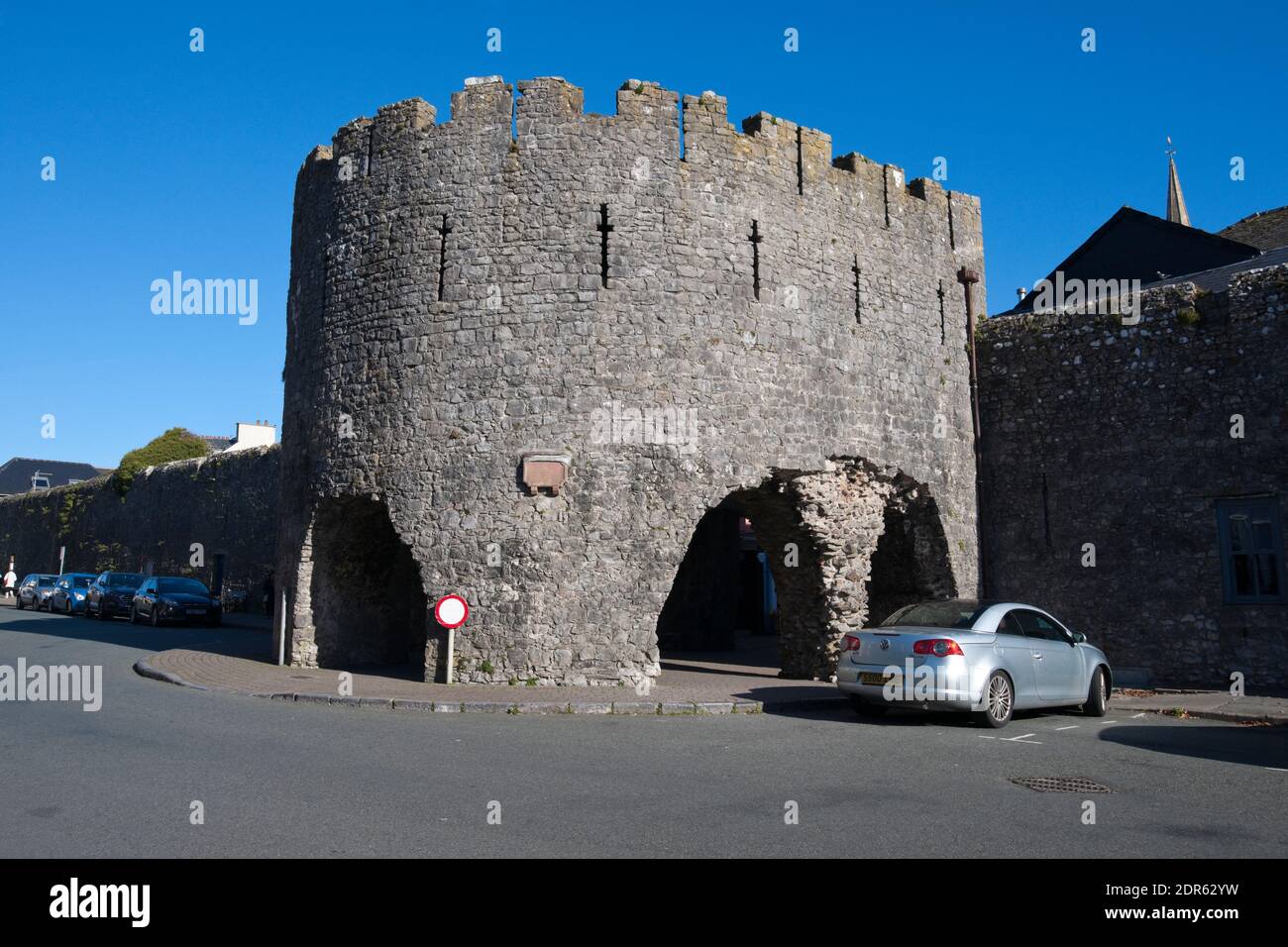 Five Arches Medieval Barbican Tower Gatehouse In Tenby Town Centre ...