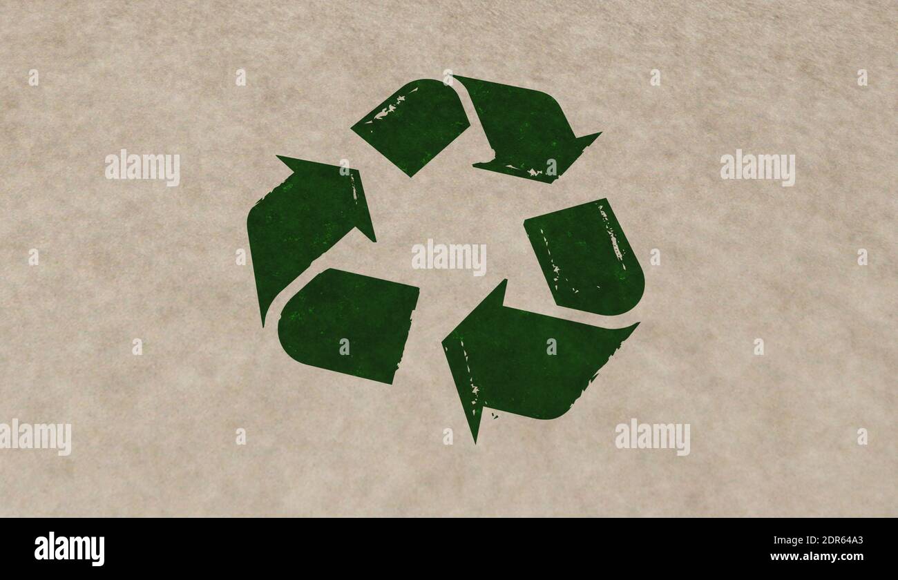 Recycle arrows symbol in earth hi-res stock photography and images - Alamy