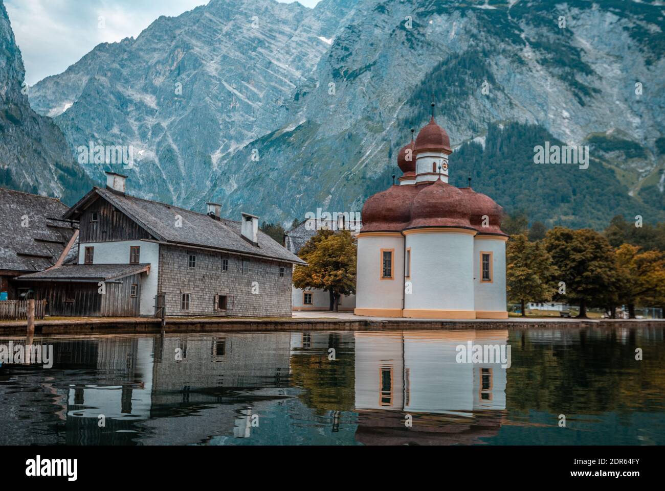 St Bartholomew's Church in Konigsee Germany Stock Photo - Alamy
