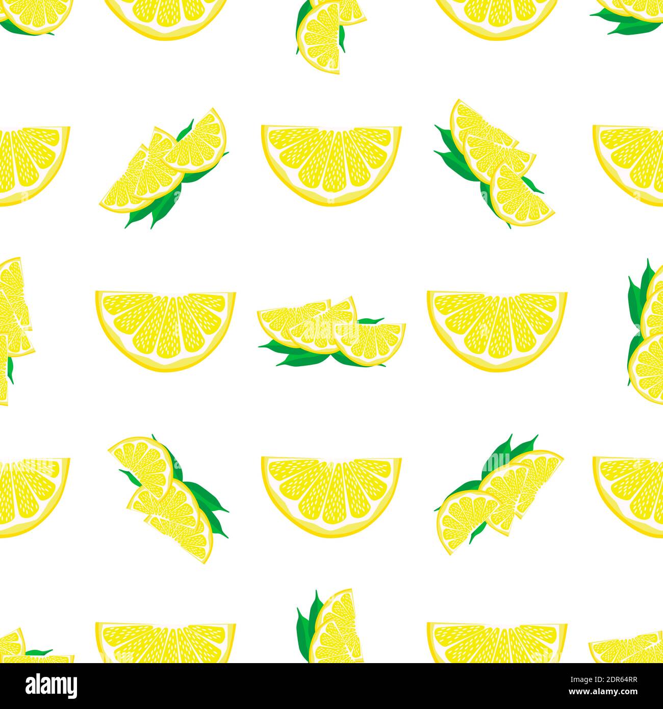 Illustration on theme big colored seamless yellow lemon, bright fruit ...