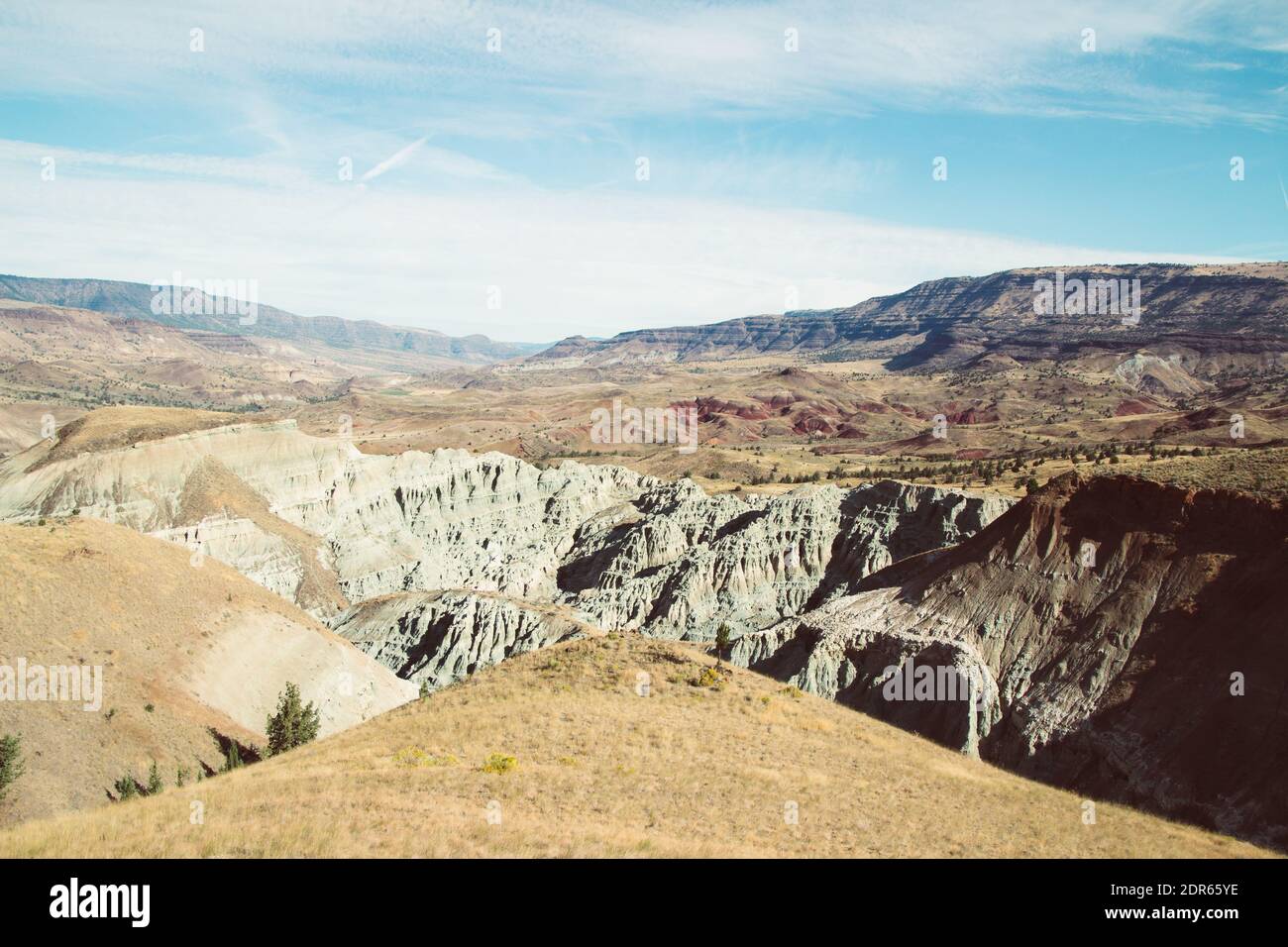 A rocky formation in John Day Fossil Beds, Oregon Stock Photo - Alamy