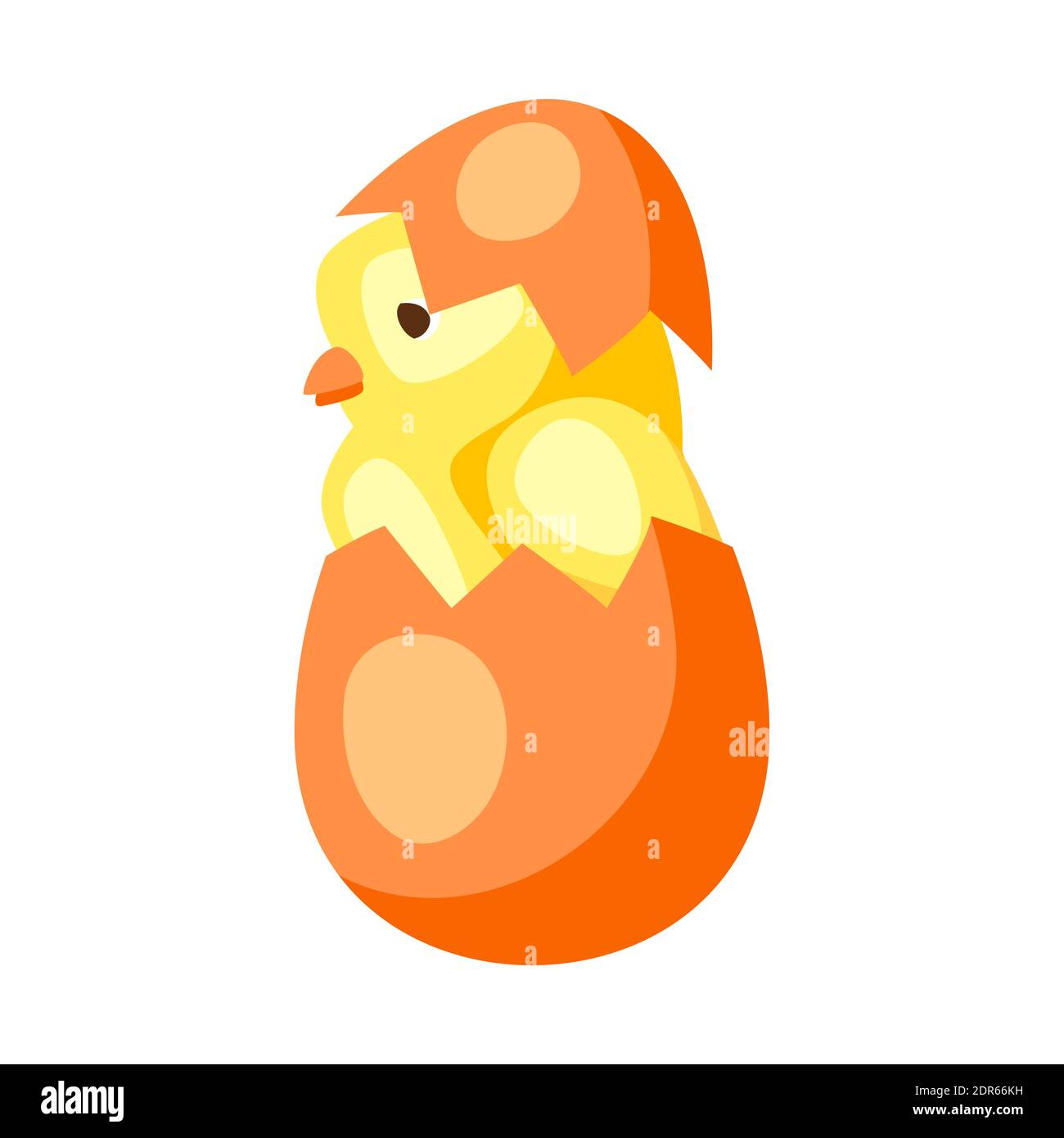 Cute Easter chicken illustration Stock Vector Image & Art - Alamy