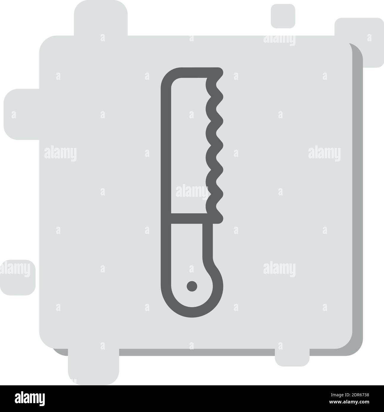bread knife vector icon modern simple vector illustration Stock Vector ...
