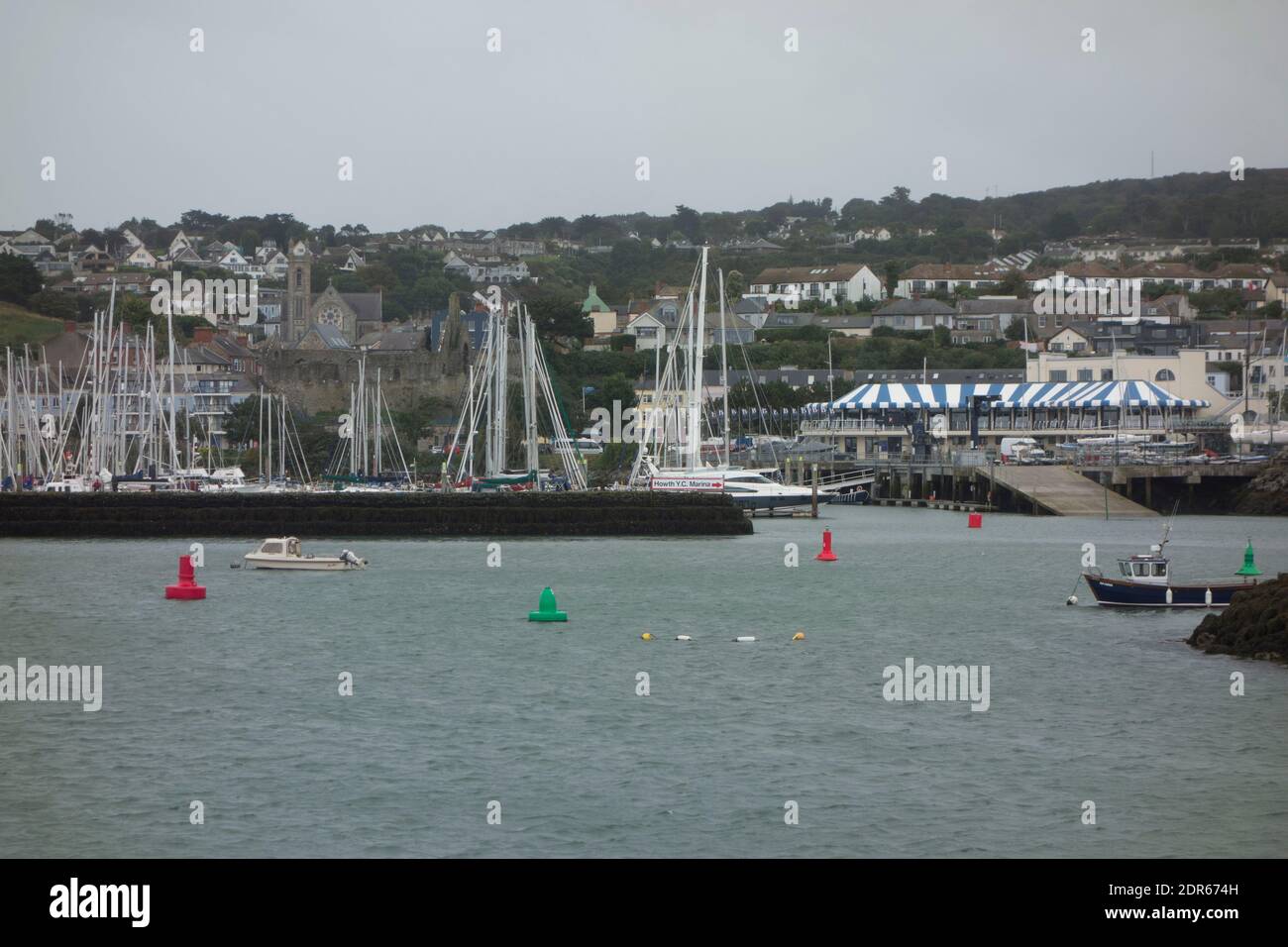 at a marina or yacht harbor, transportation and mobility in water Stock ...