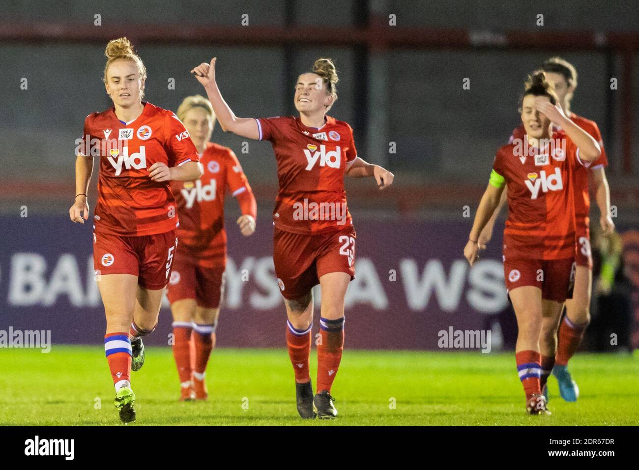 GOAL: Rachel Rowe #23 of Reading scores a goal 1-3 & celebrates her ...
