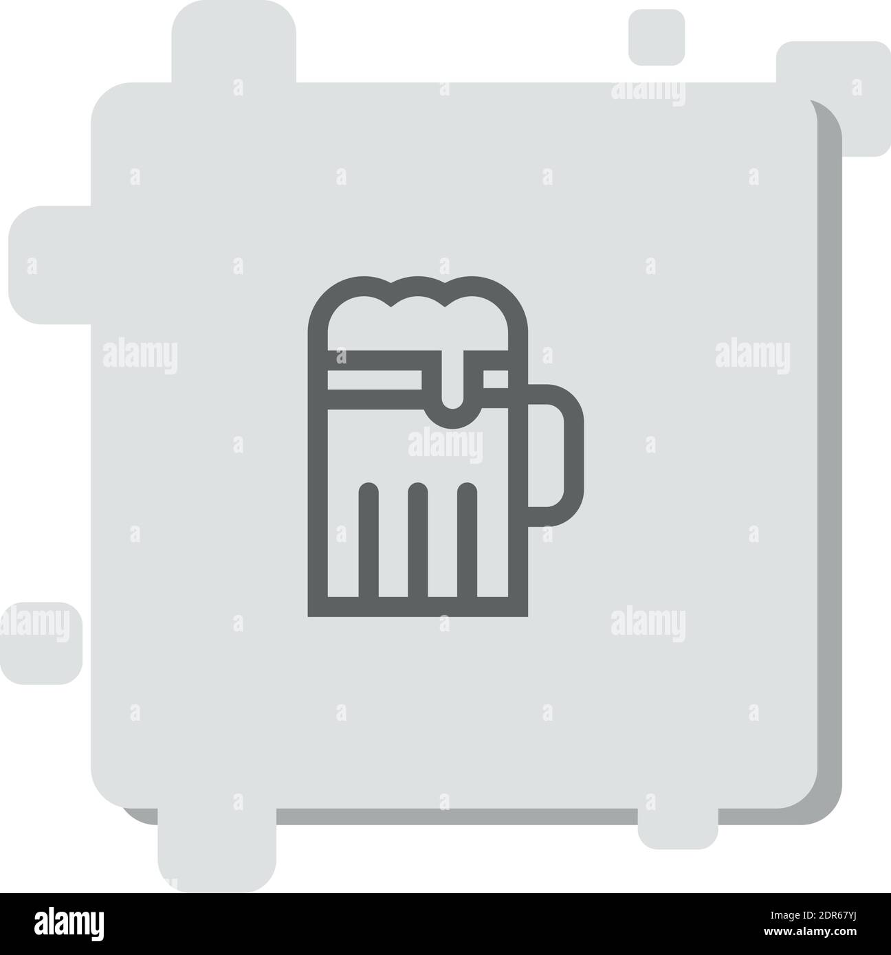 beer mug vector icon modern simple vector illustration Stock Vector ...