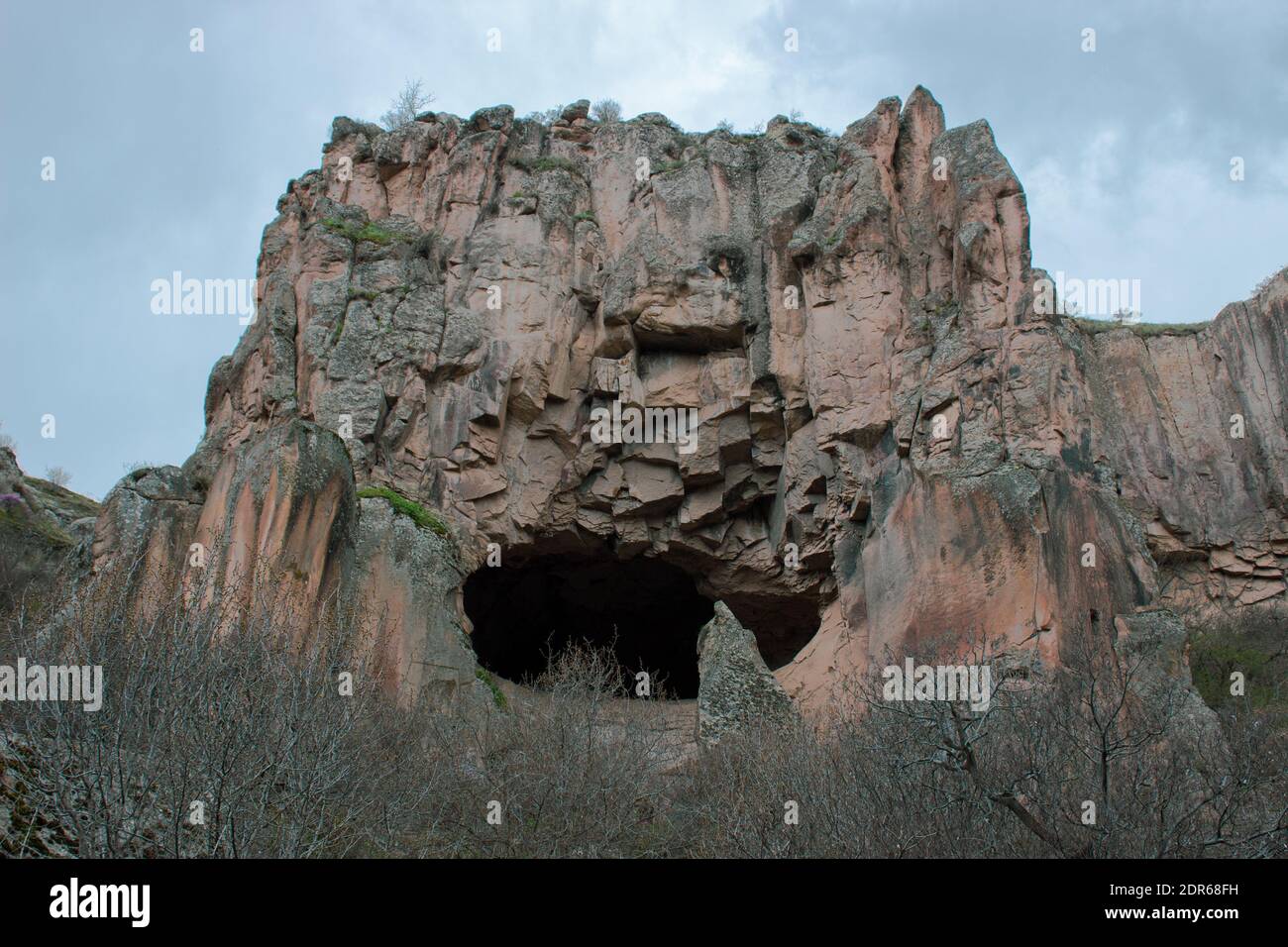Cappadocia Turkey. Cave houses built into the soft volcanic rock of ...