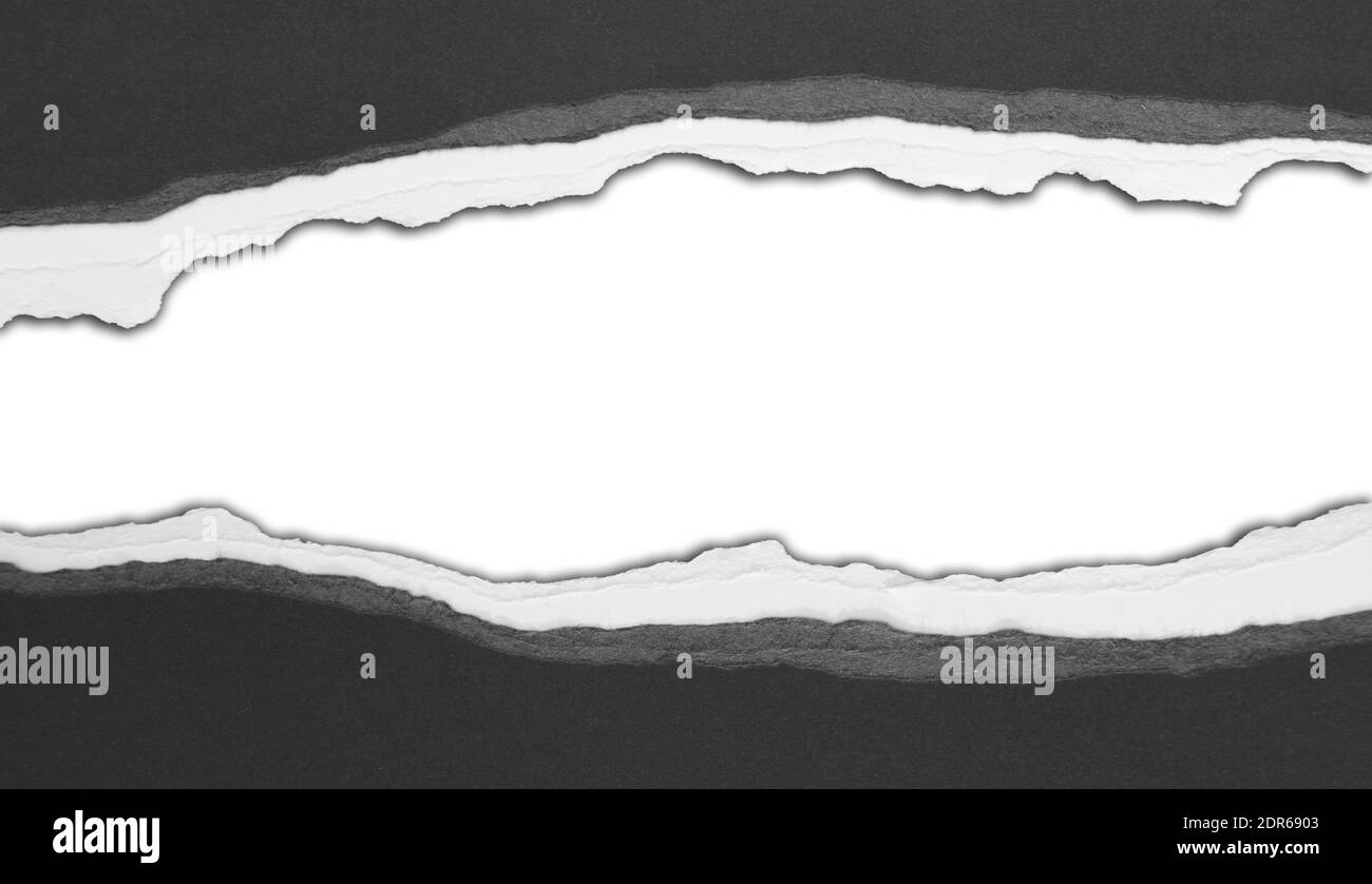 Ripped black paper on plain background, space for copy Stock Photo - Alamy