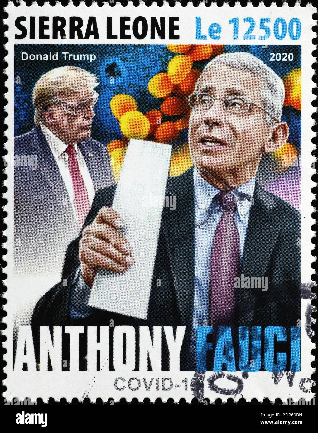 Anthony Fauci and Donald Trump on postage stamp Stock Photo - Alamy