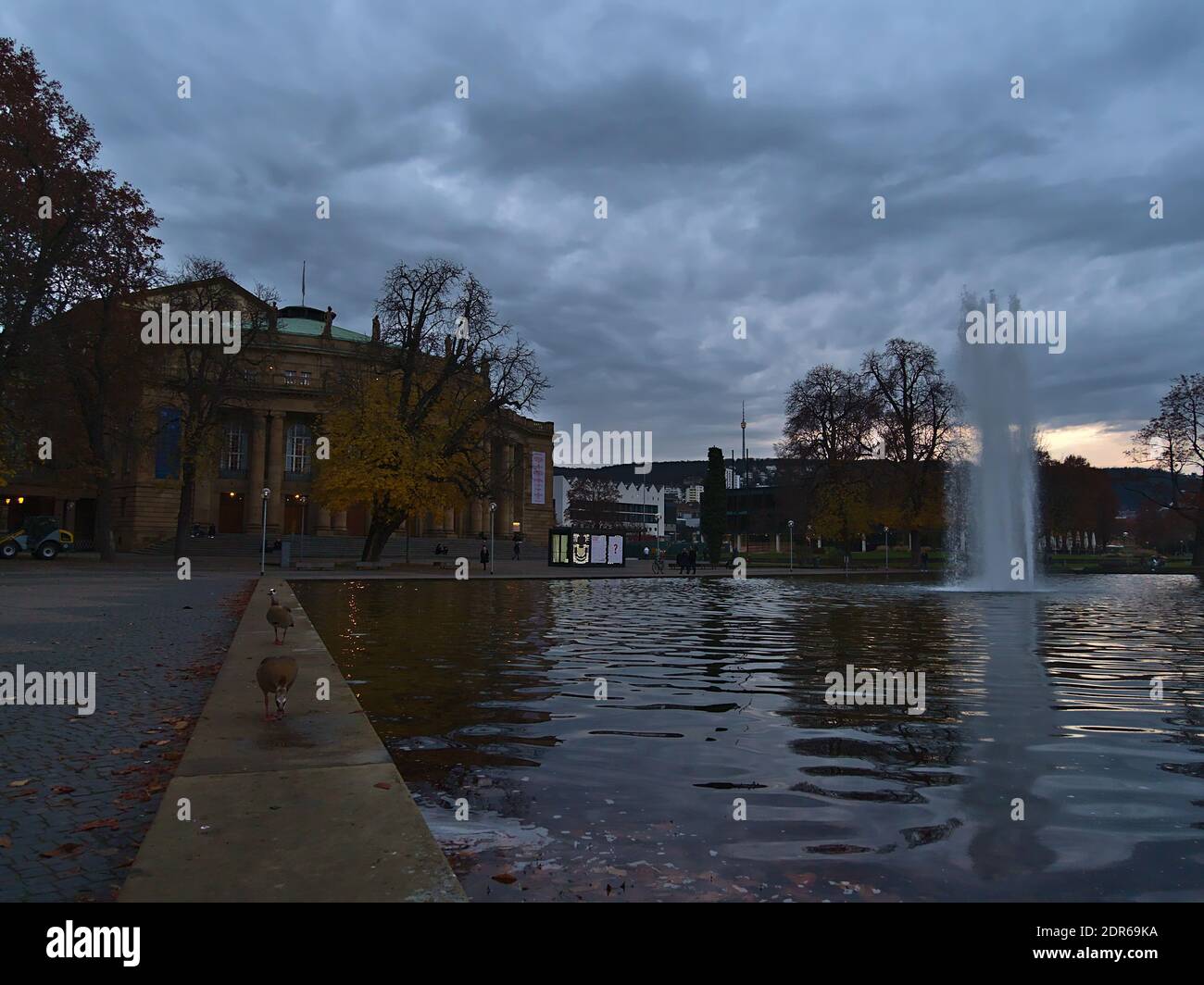 Famous historic opera house of Stuttgart, capital of Baden-Wuerttemberg ...