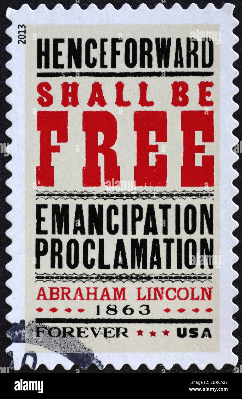 Emancipation proclamation hi-res stock photography and images - Alamy
