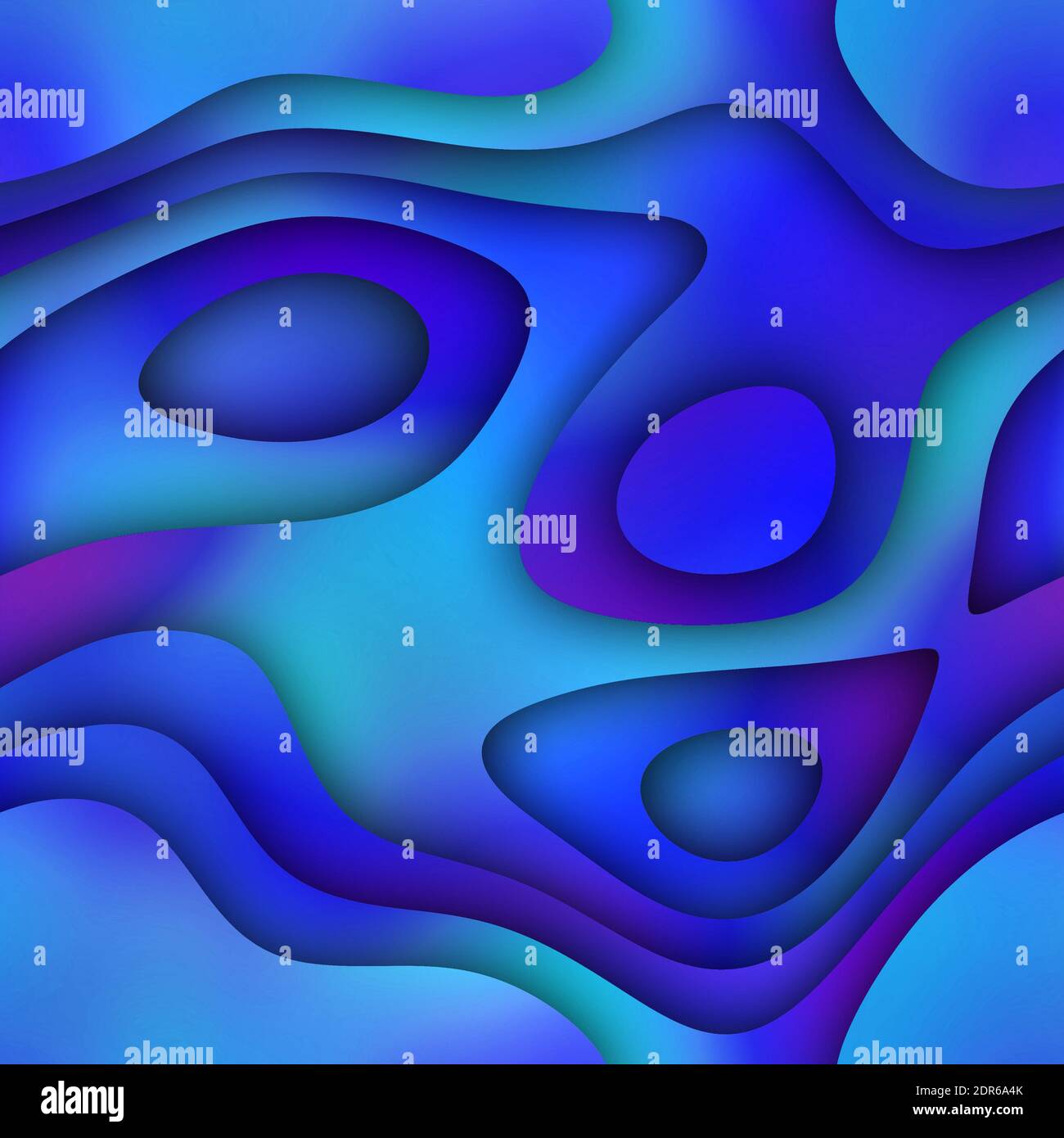 Seamless floating curved cut out paper vivid color Stock Photo - Alamy