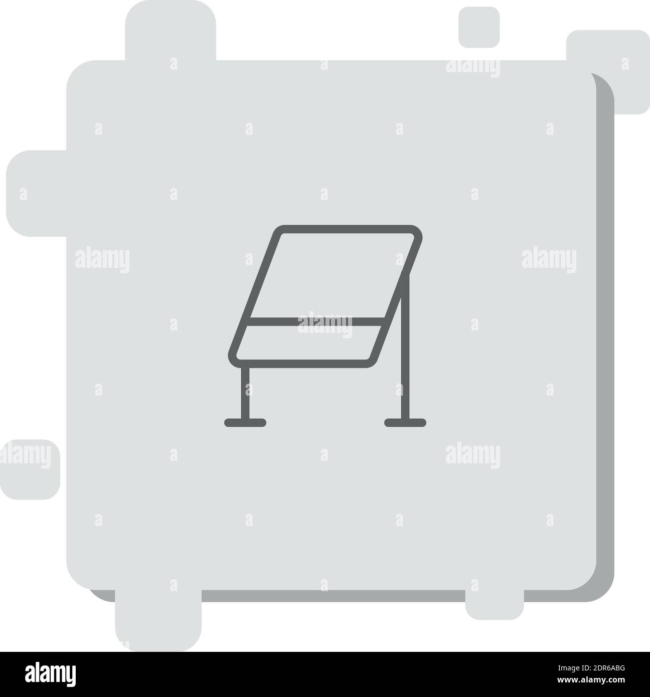 Simple outline illustration showing presentation hi-res stock ...