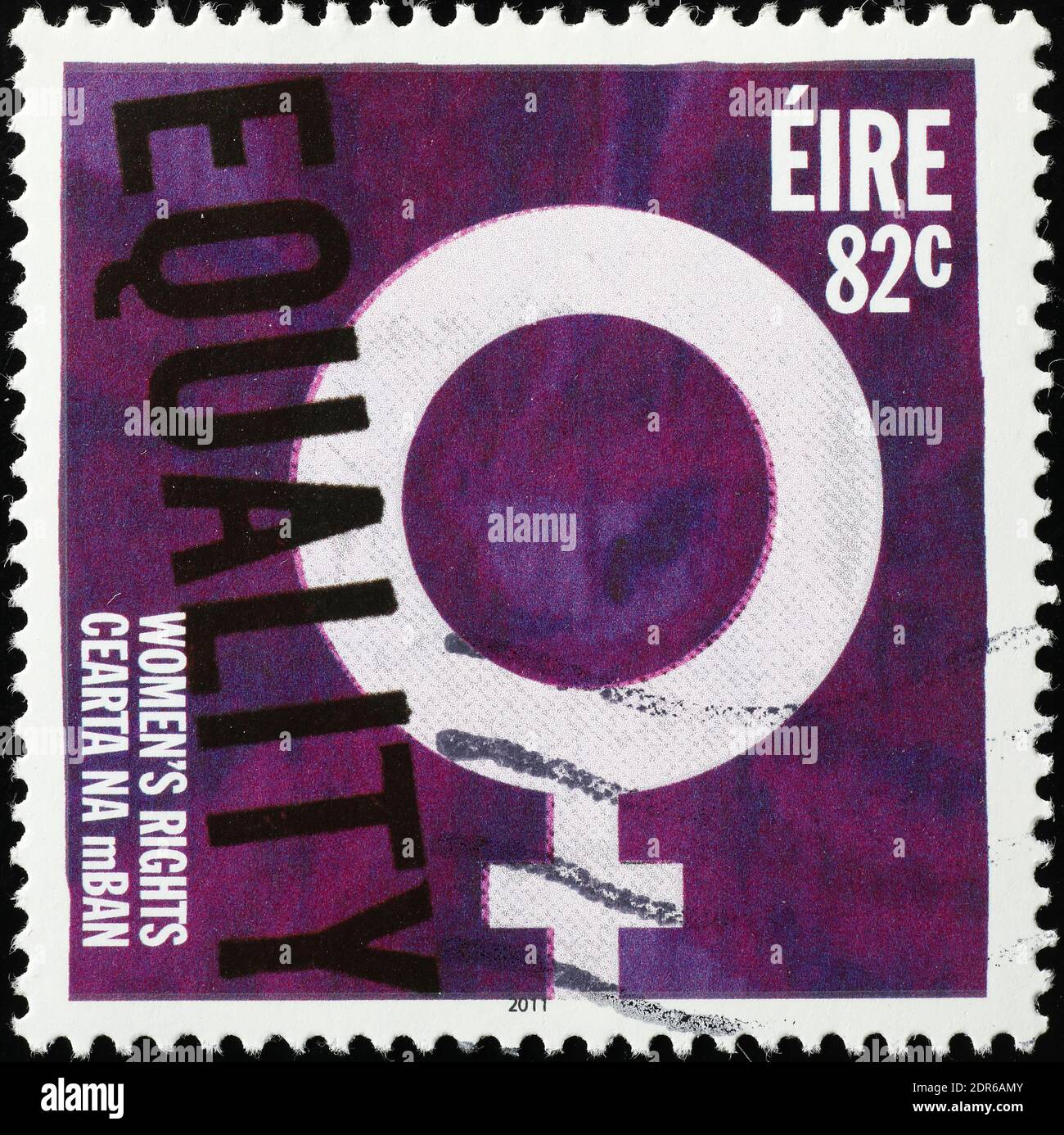 Irish postage stamp sustaining women's rights Stock Photo - Alamy