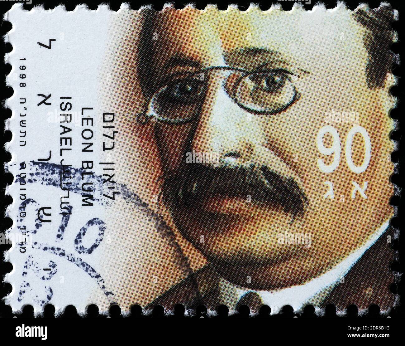Leon Blum on israeli postage stamp Stock Photo - Alamy