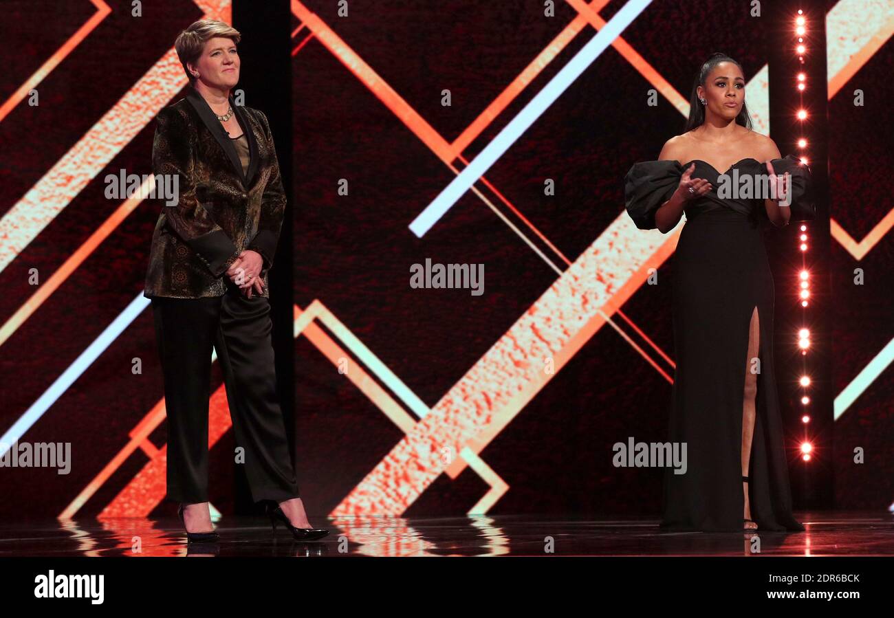 Presenter's Clare Balding (left) and Alex Scott during the BBC Sports ...