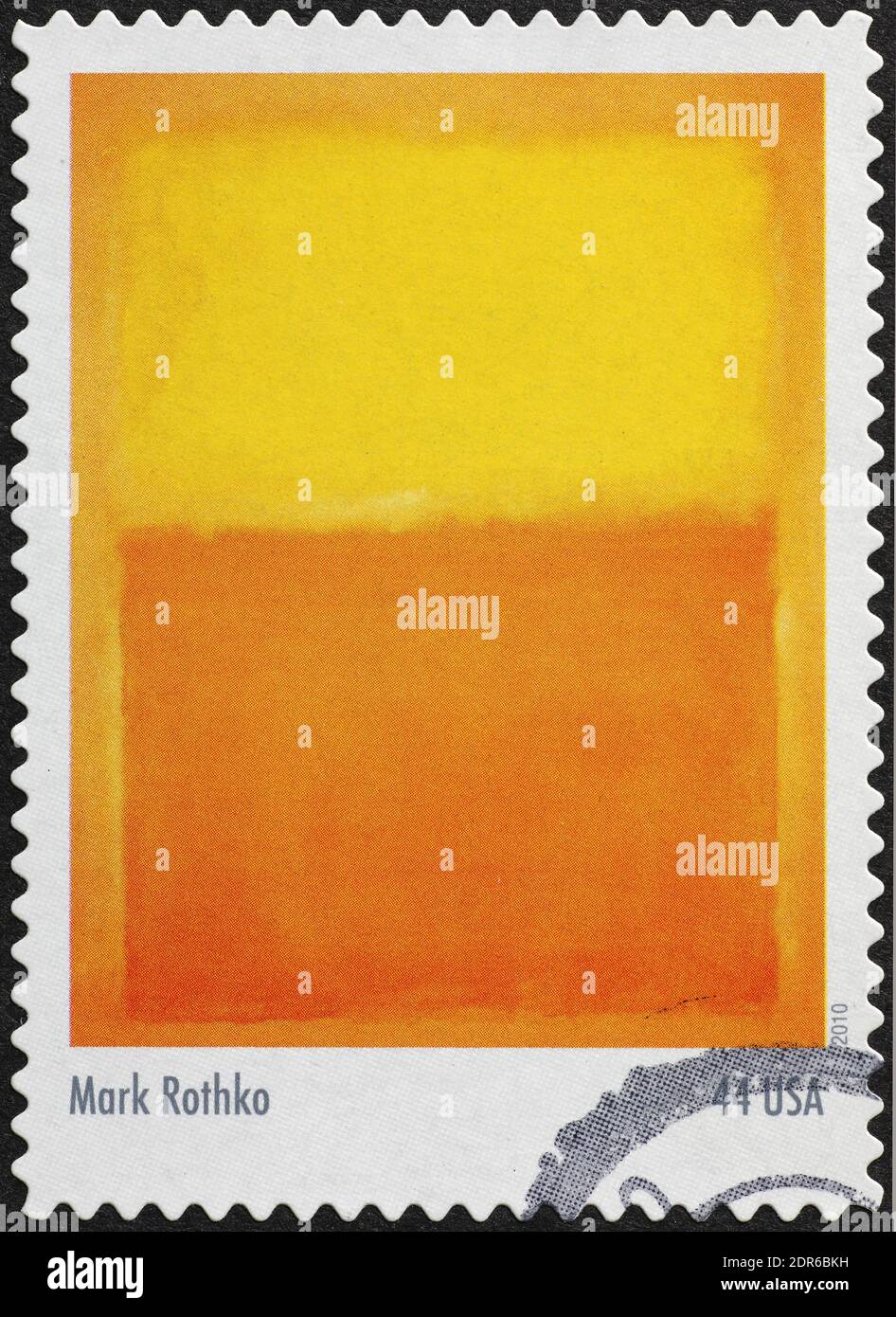 Orange and Yellow by Mark Rothko Stock Photo - Alamy