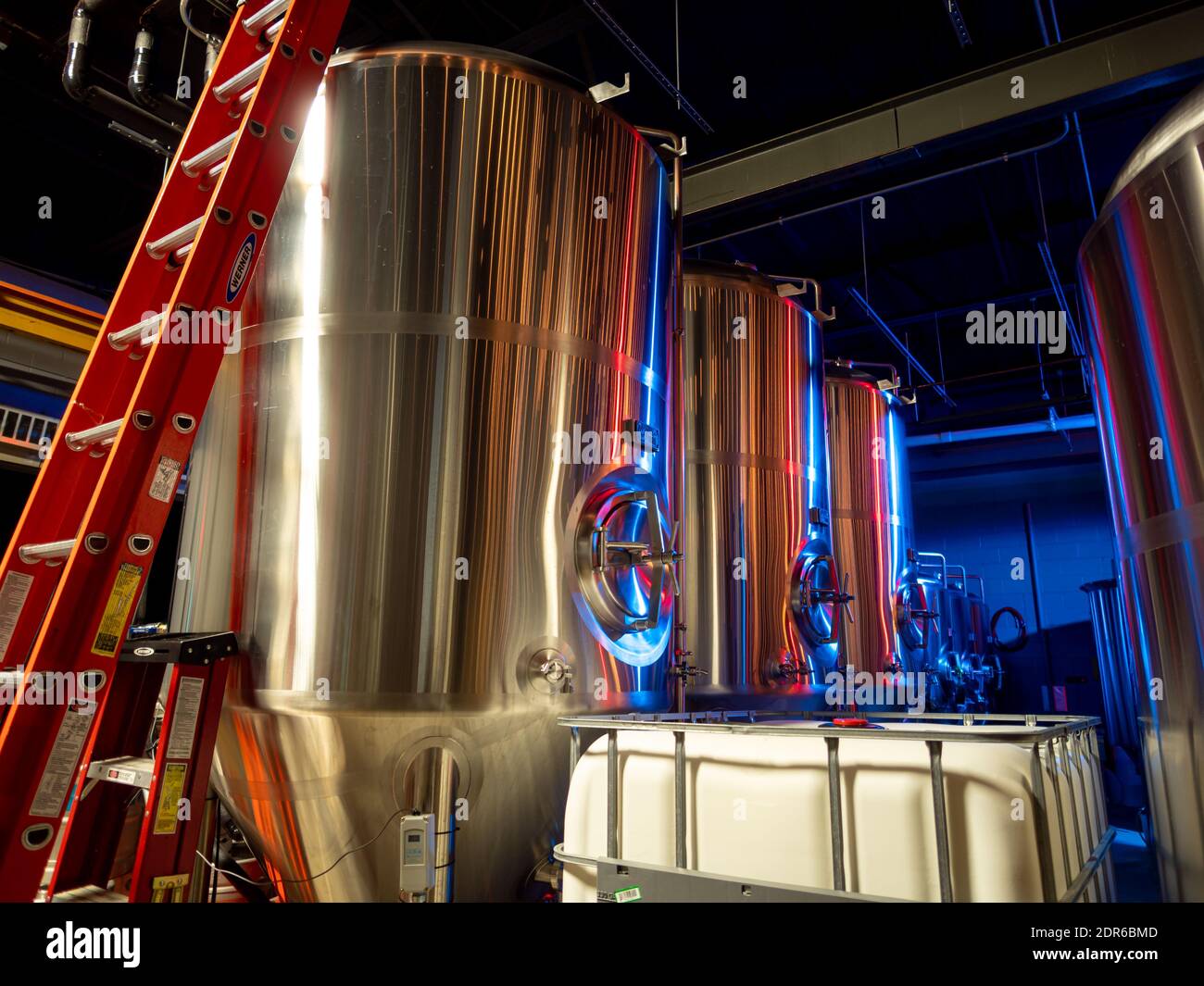 inside a small craft brewery in North America Stock Photo - Alamy
