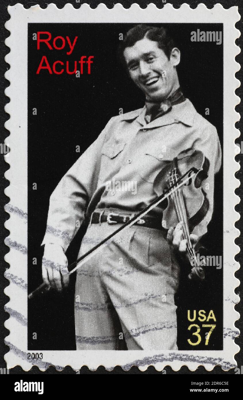Roy Acuff on american postage stamp Stock Photo - Alamy