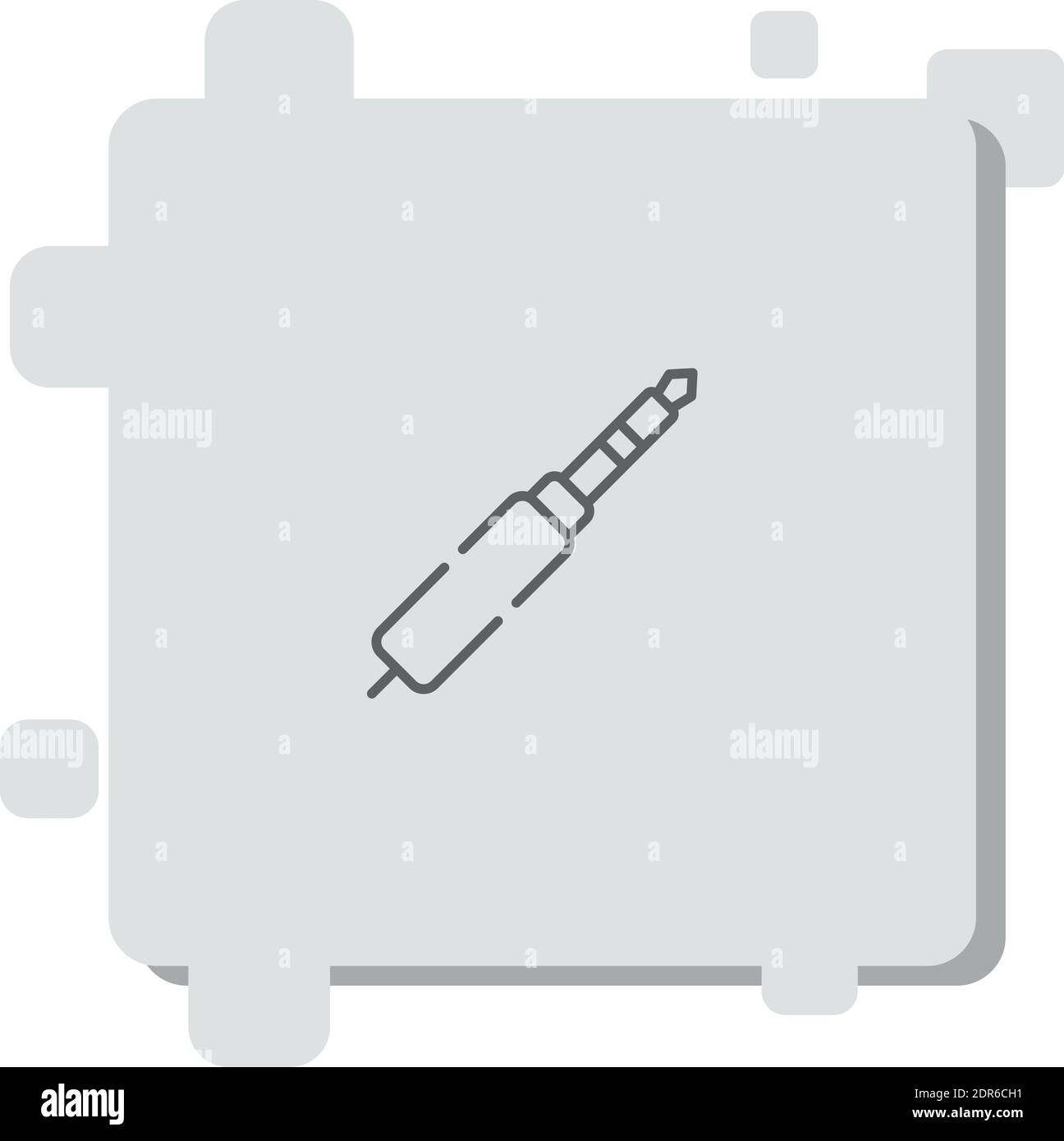 jack connector vector icon modern simple vector illustration Stock ...