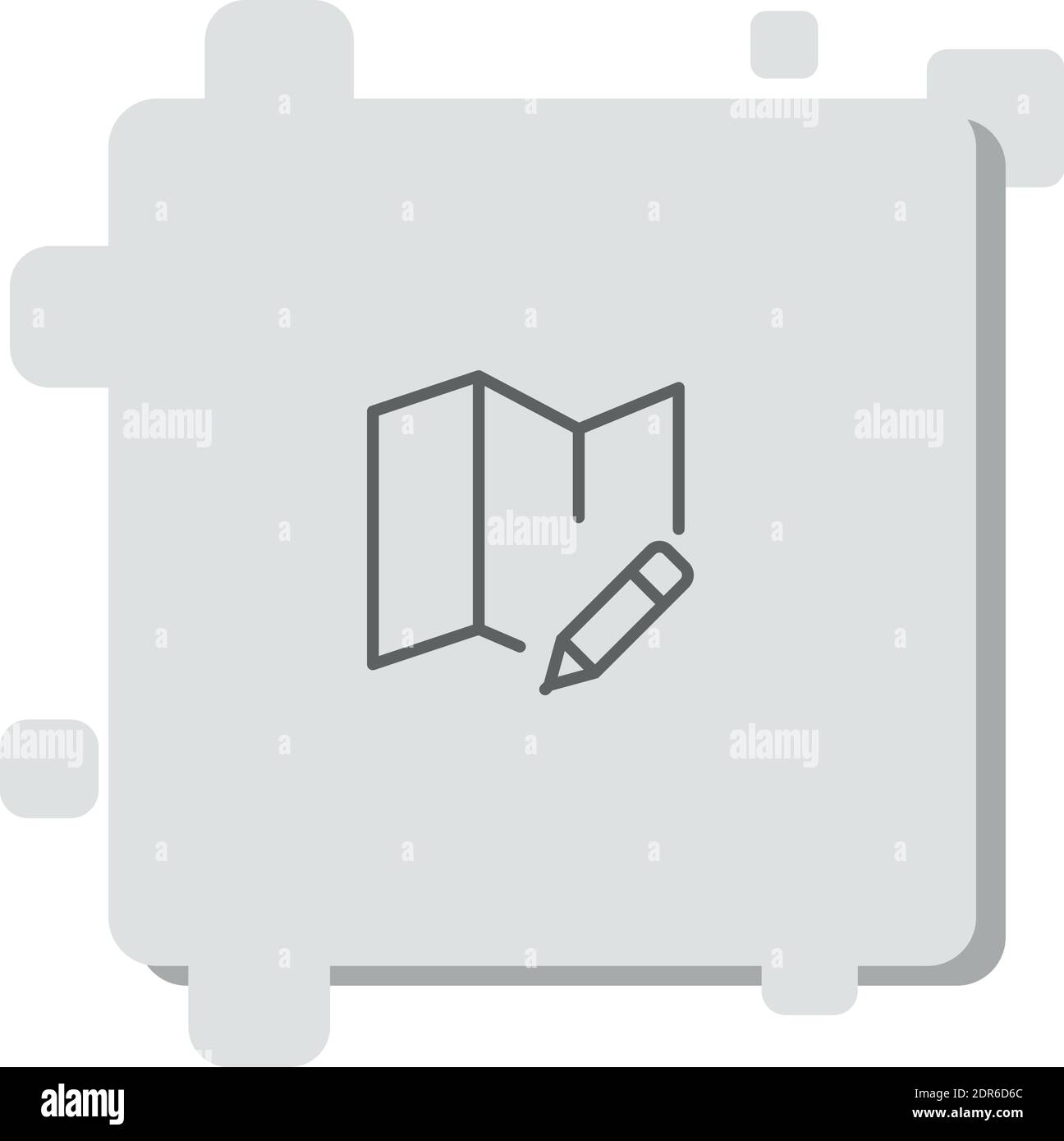 map vector icon modern simple vector illustration Stock Vector Image ...