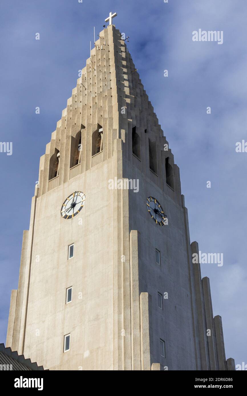 The Tower Of The Lutheran Church of Hallgrimur In Reykjavik Iceland The ... The Tower Of The Lutheran Church of Hallgrimur In Reykjavik Iceland The ...