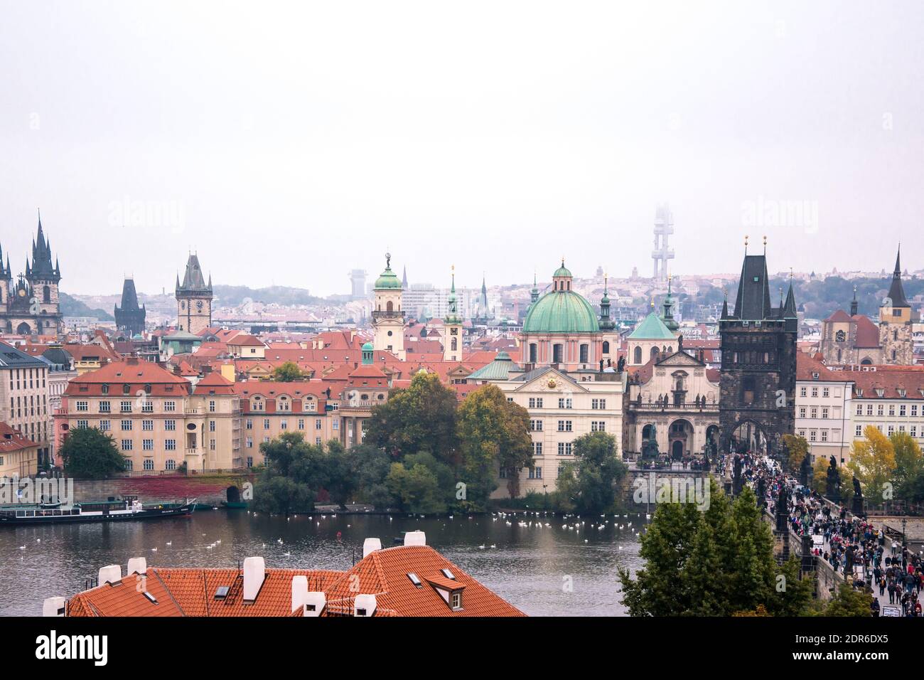 Panorama view from above over Prague Stock Photo - Alamy