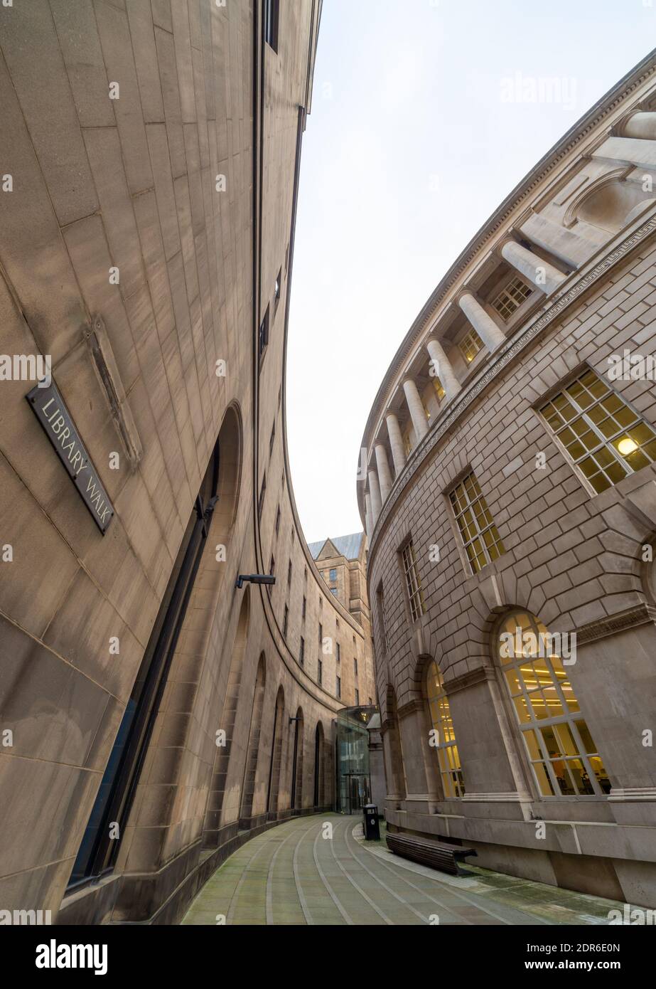 Library Walk, Manchester, behind Manchester Central Library off Mount ...