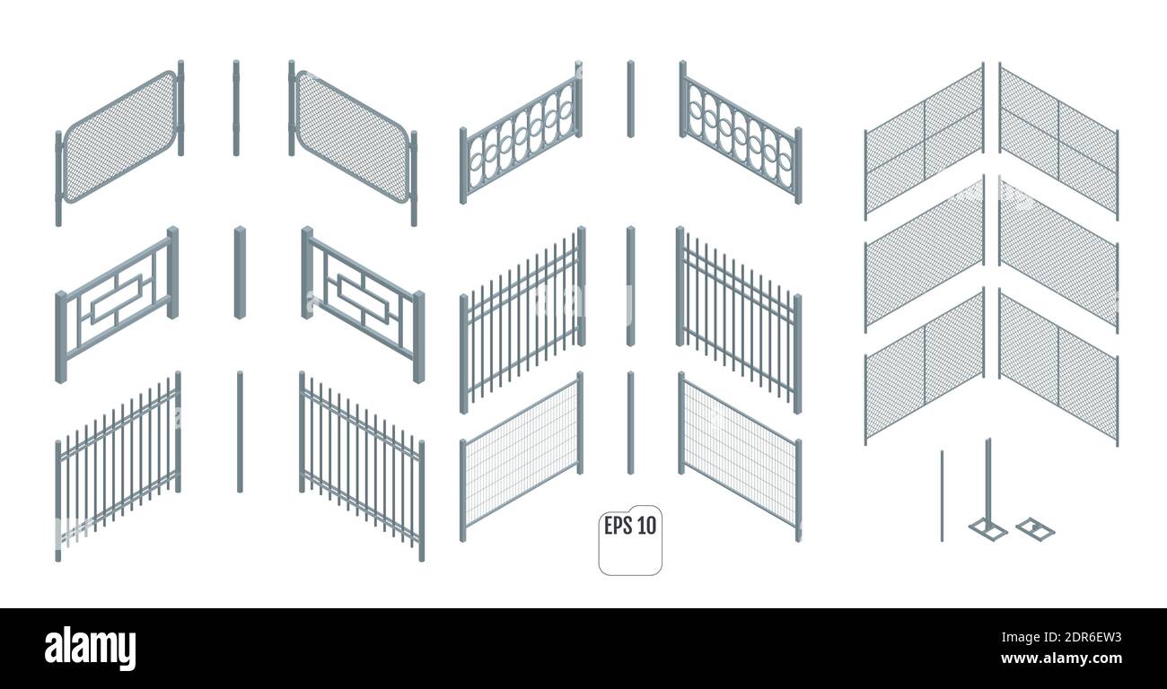 Mesh fence garden Stock Vector Images - Alamy