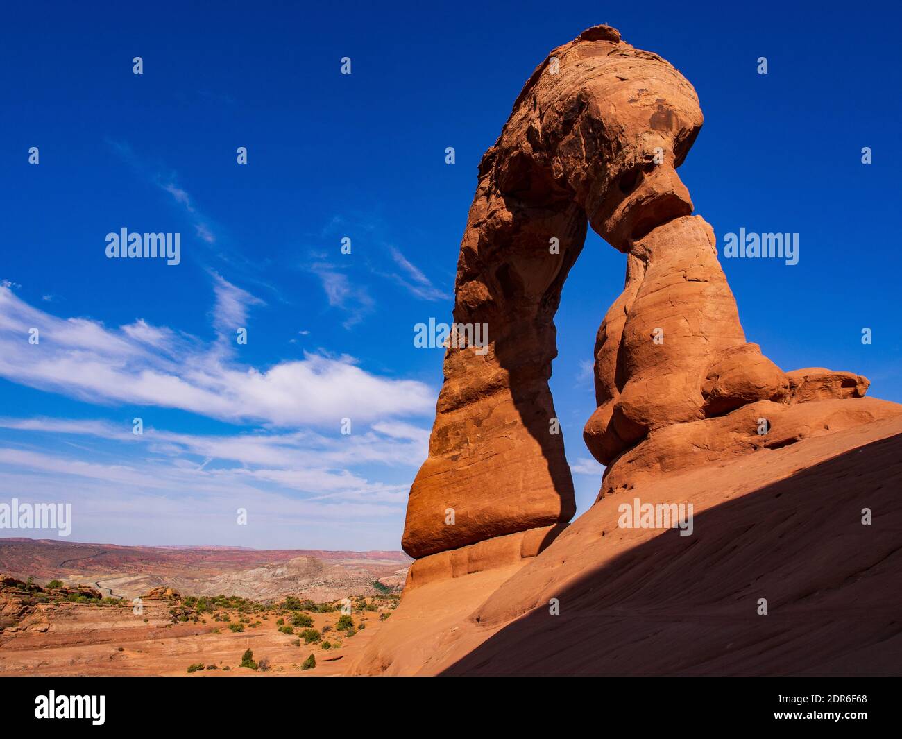 Delicate Arch is a 52-foot-tall (16 m) freestanding natural arch ...