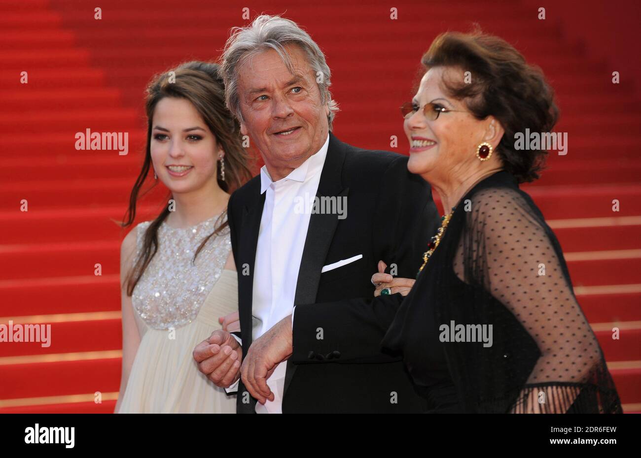 File photo : Anouchka and Alain Delon with Claudia Cardinale and Gilles ...