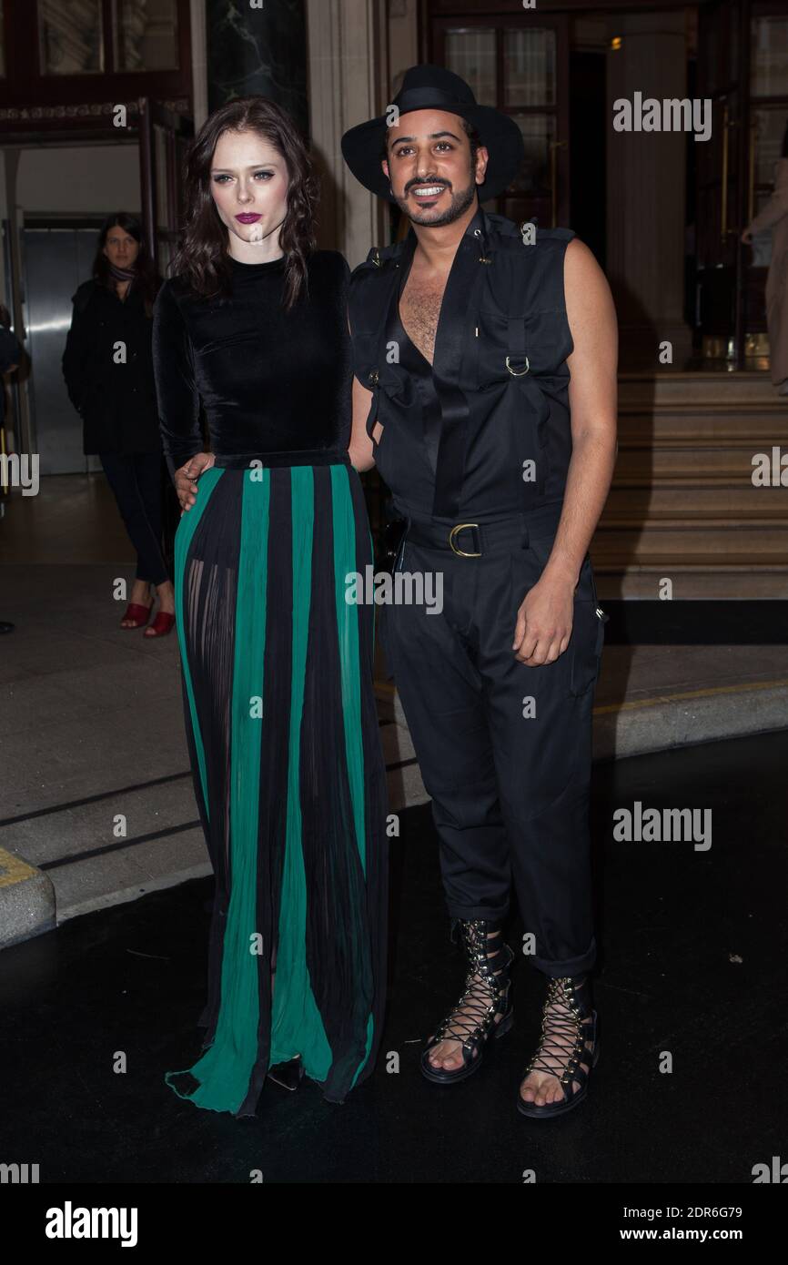 Coco Rocha attending Balmain's Spring-Summer 2016 Women's collection ...