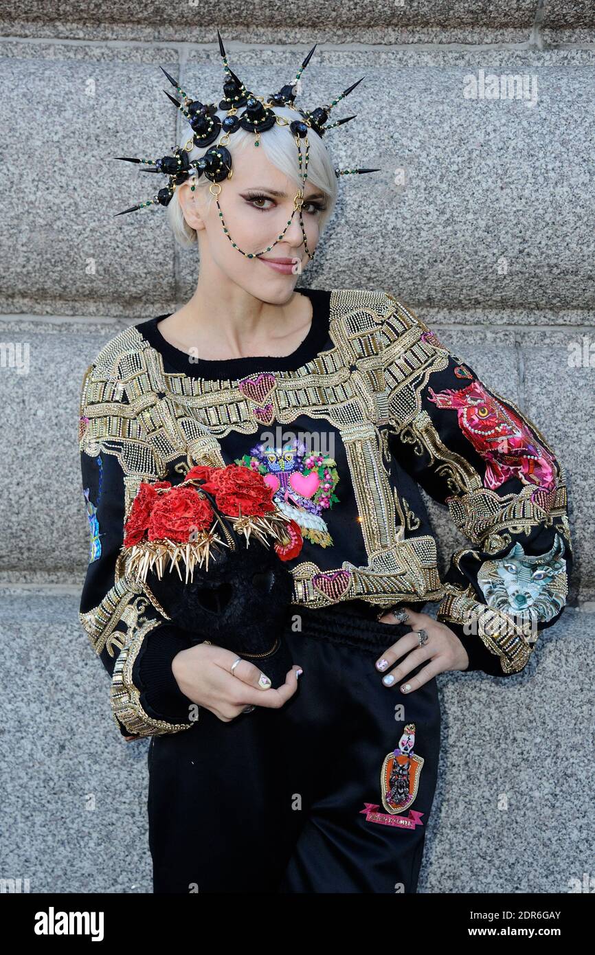 Aria Crescendo attending Manish Arora's Spring-Summer 2016 Women's ...