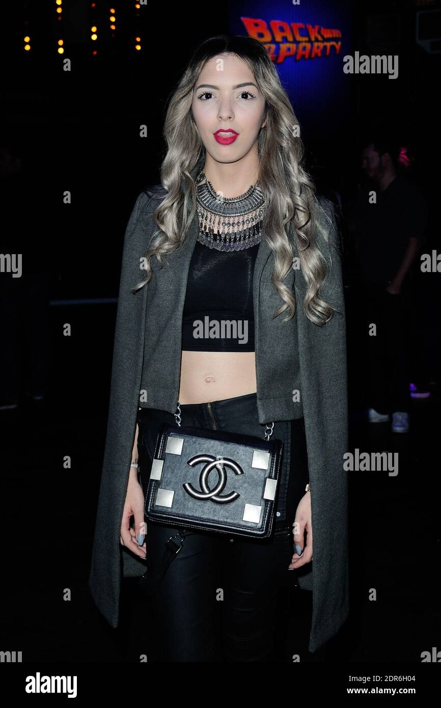 Morgane Stephanazzi assiste a la soiree 'Back to the Party' au Pavillon des Champs-Elysees a ...