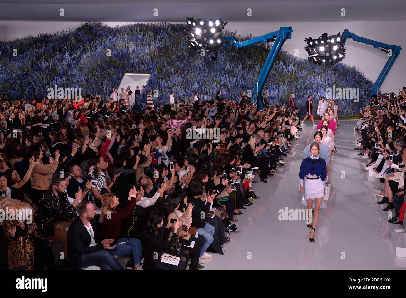 A model displays a creation for Christian Dior Spring-Summer 2016 Women ...