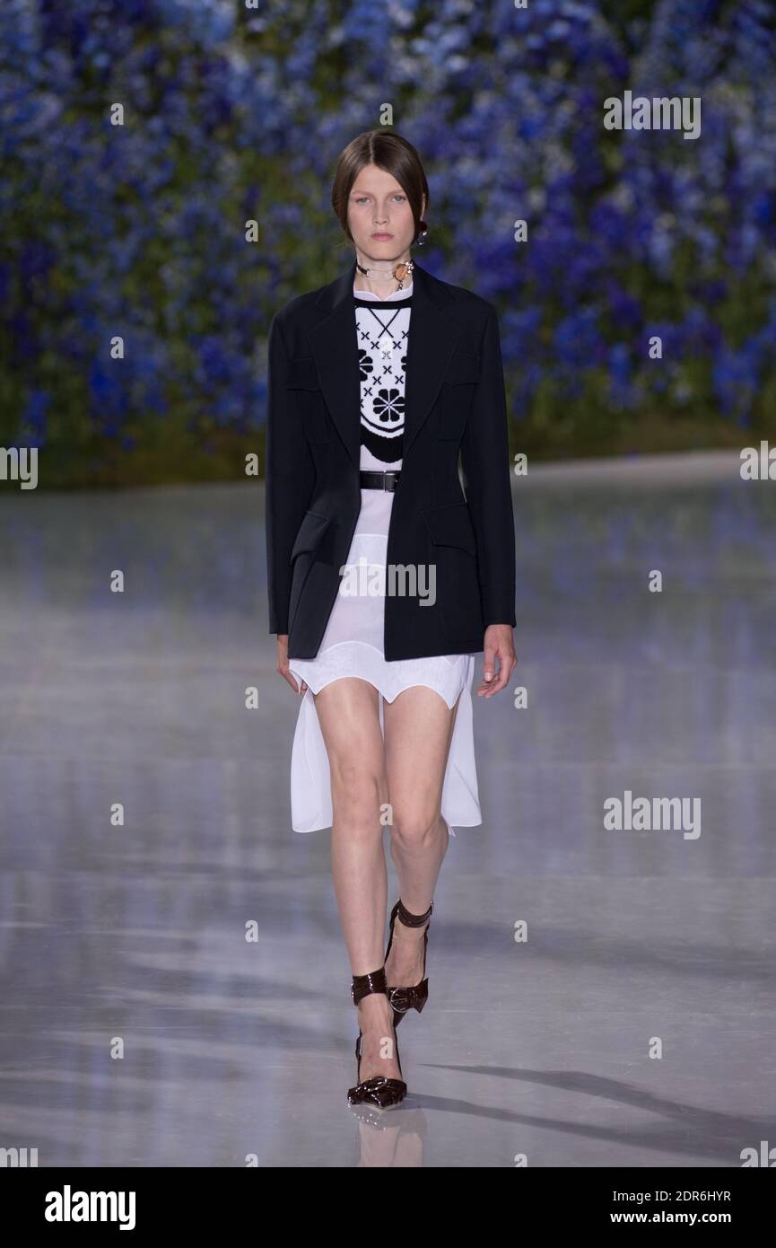 A model displays a creation for Christian Dior Spring-Summer 2016 Women ...