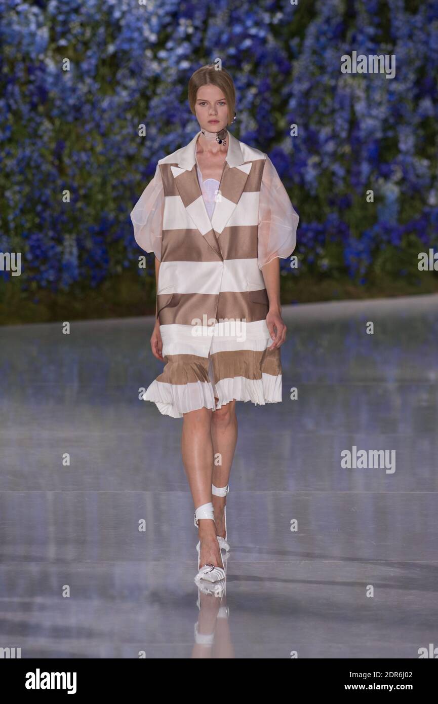 A model displays a creation for Christian Dior Spring-Summer 2016 Women ...